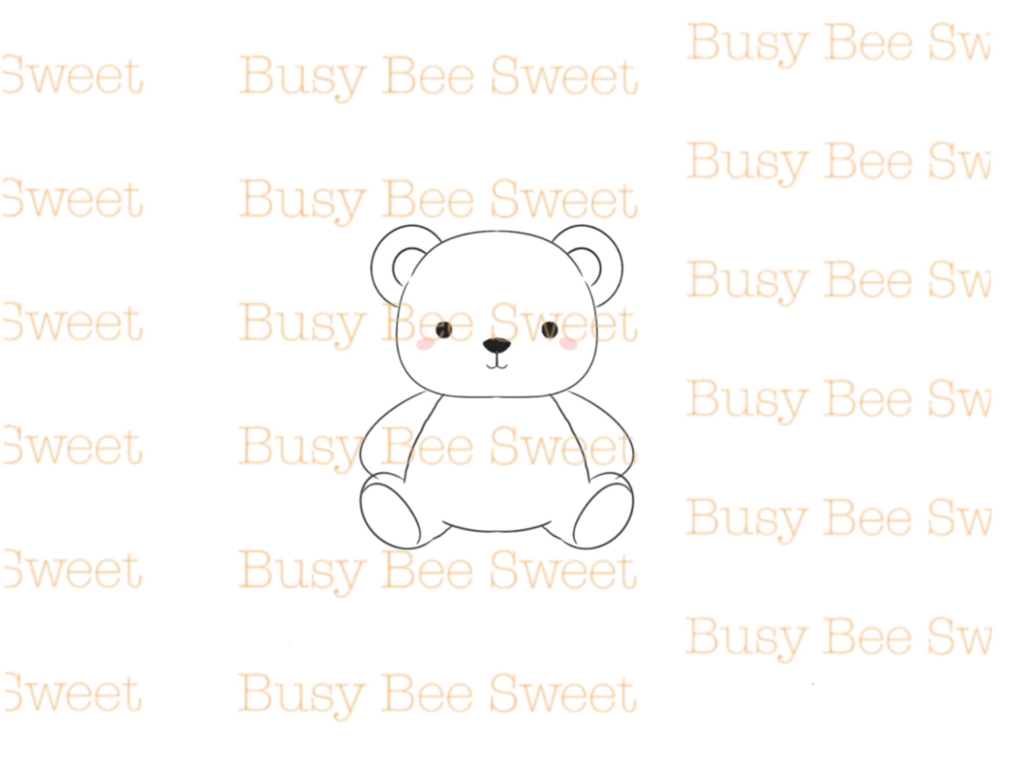Teddy Bear Cutter- whole body – Busy Bee Sweet