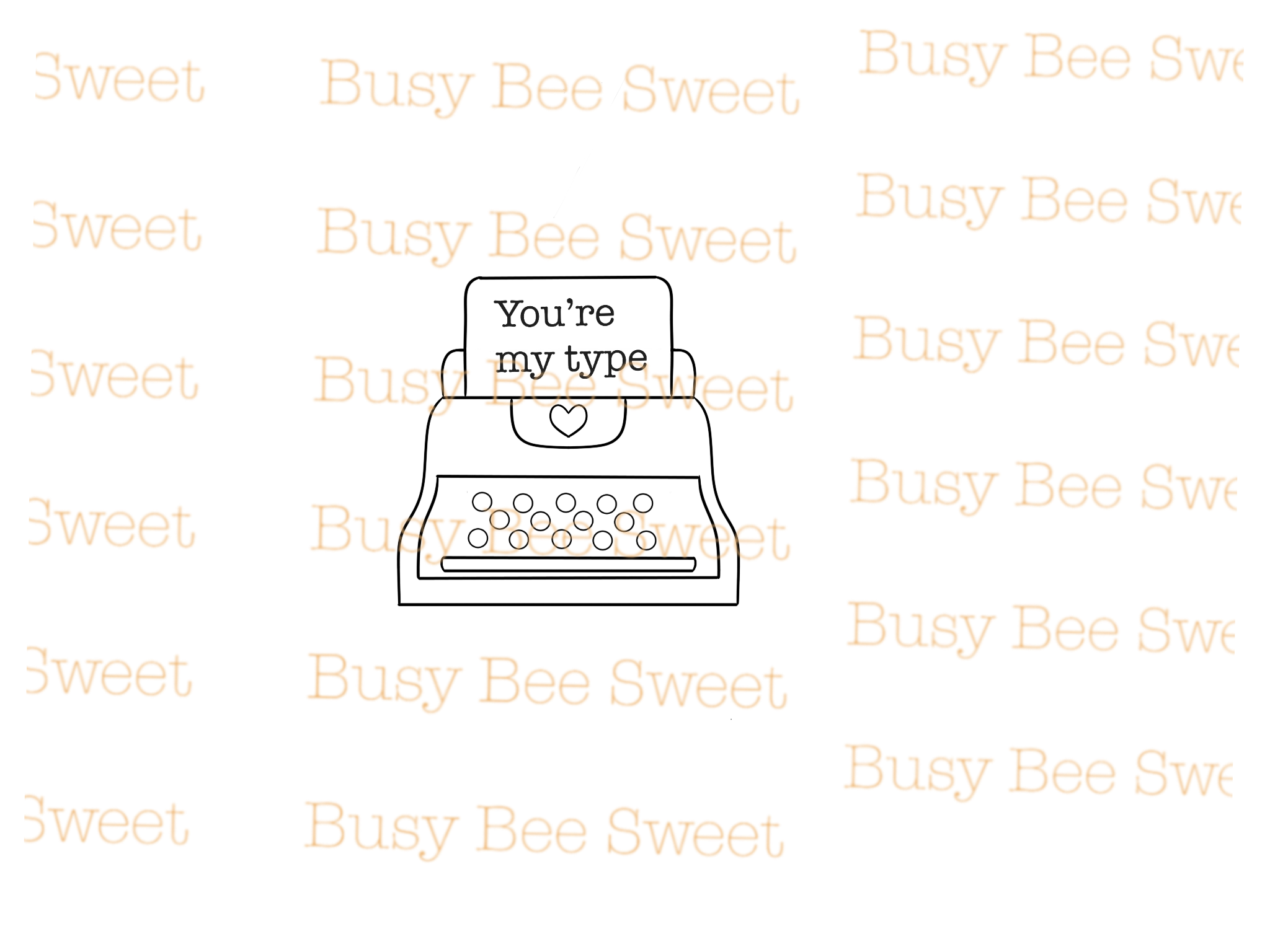 Typewriter cutter – Busy Bee Sweet